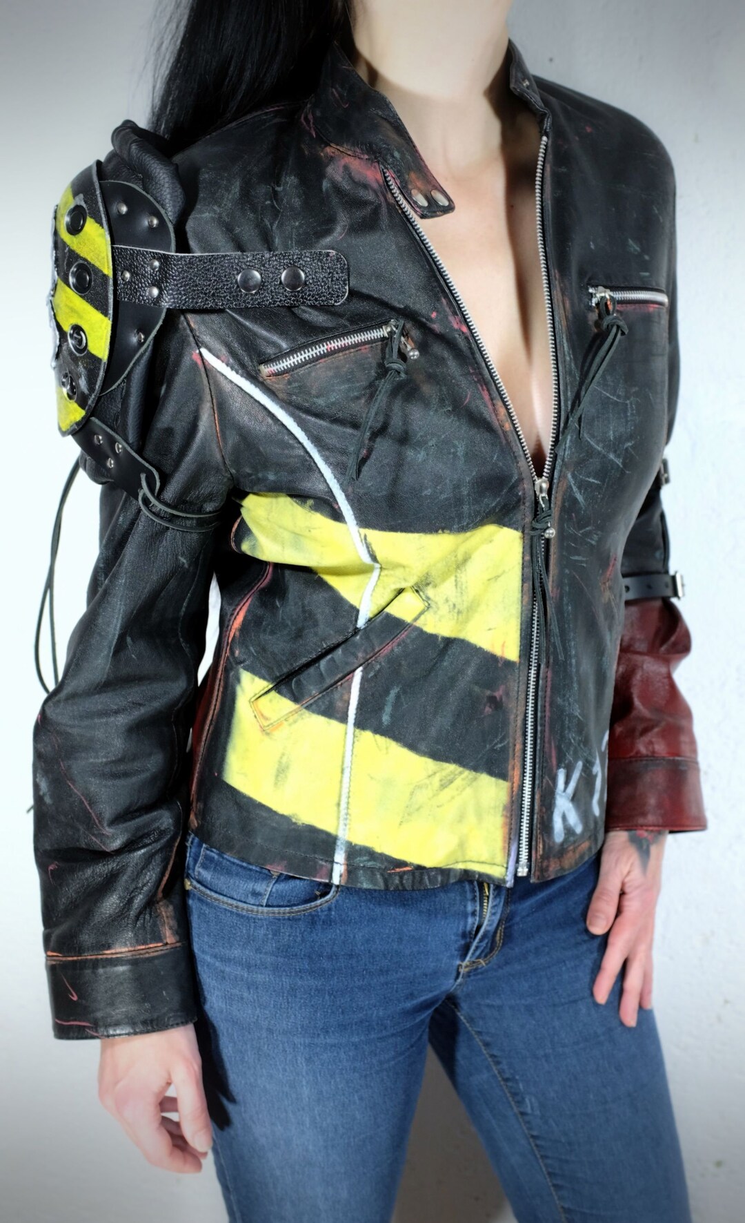 Unique Apocalyptic Leather Jacket for Wasteland Adventures Limited Time ...