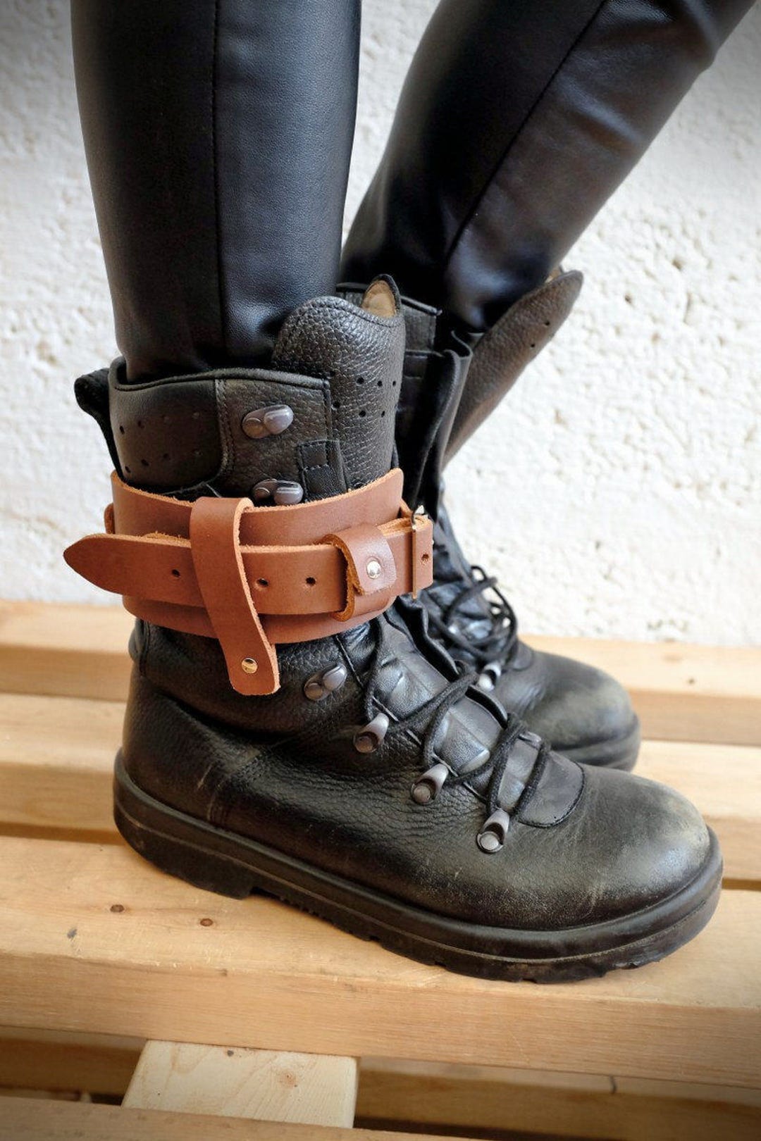 Vintage Style Leather Boot Strap for Steampunk and Pirate Costumes ...