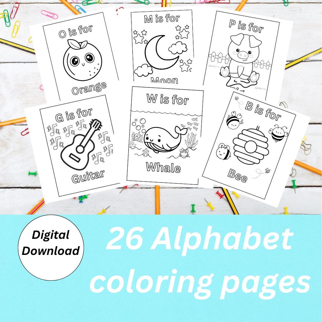 Coloring Pages for Preschoolers| Alphabet Coloring Pages| ABC Coloring ...