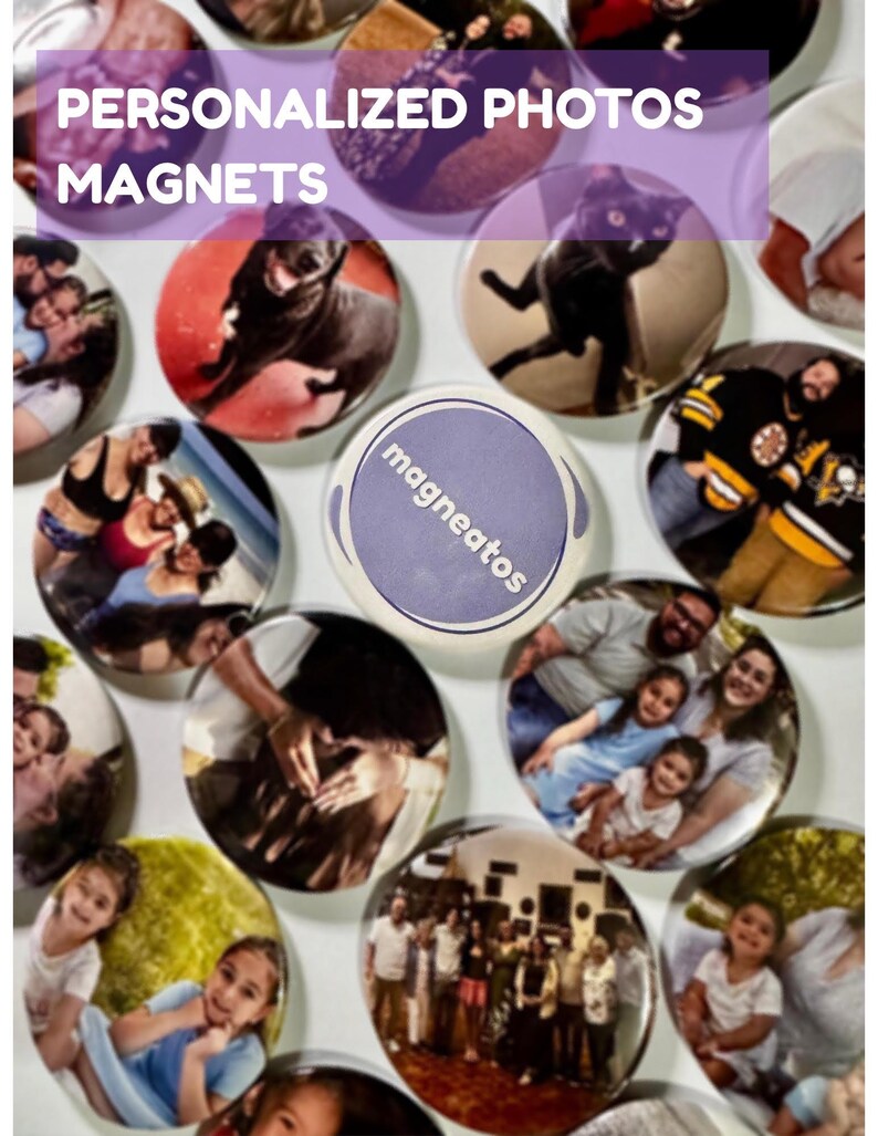 Personalized Photo Magnets – Custom Keepsake Gift (2.25" Circle) - Etsy