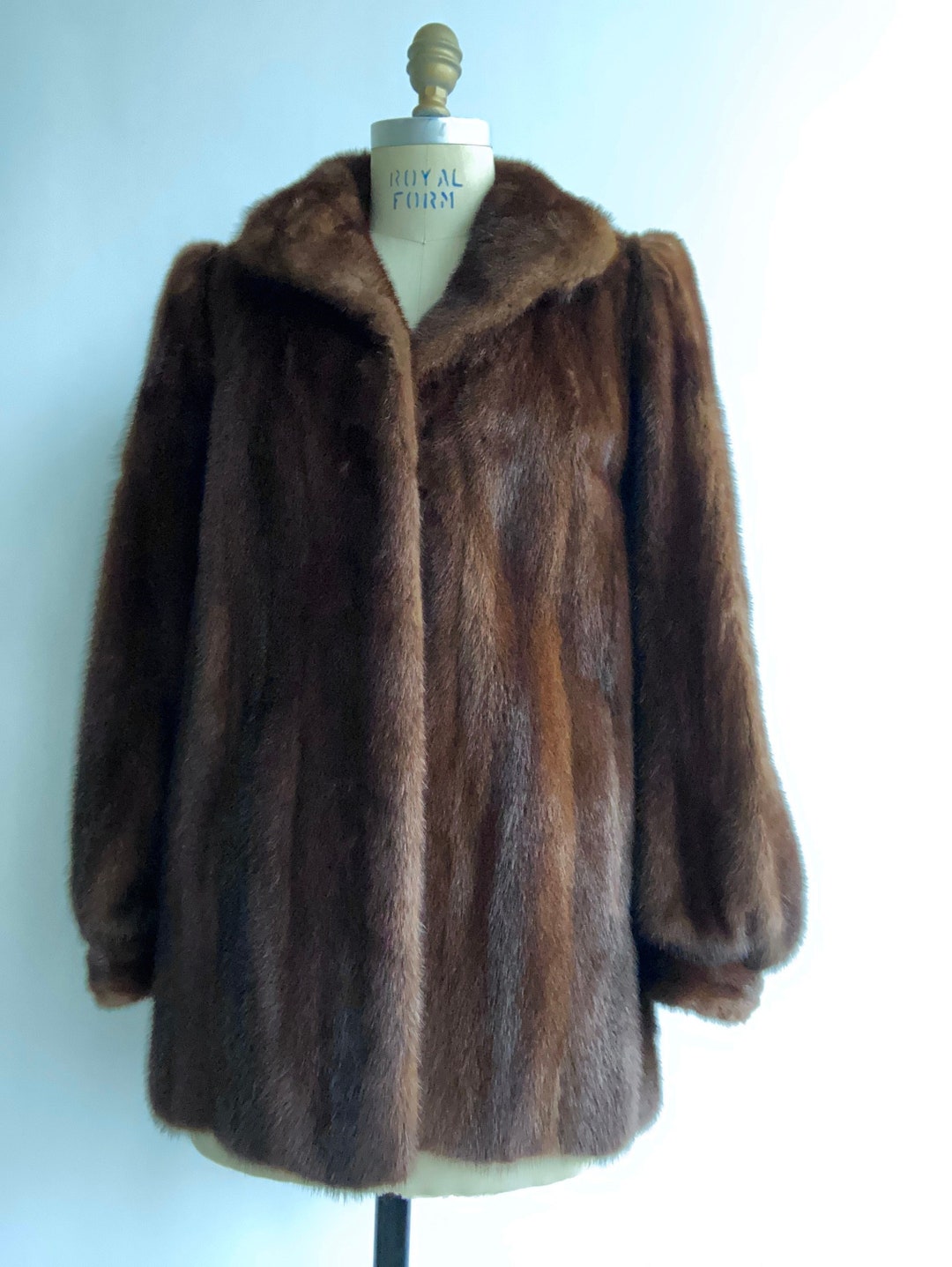 Luxurious Classic 1980s Chocolate Mink Stroller/car Coat Size - Etsy
