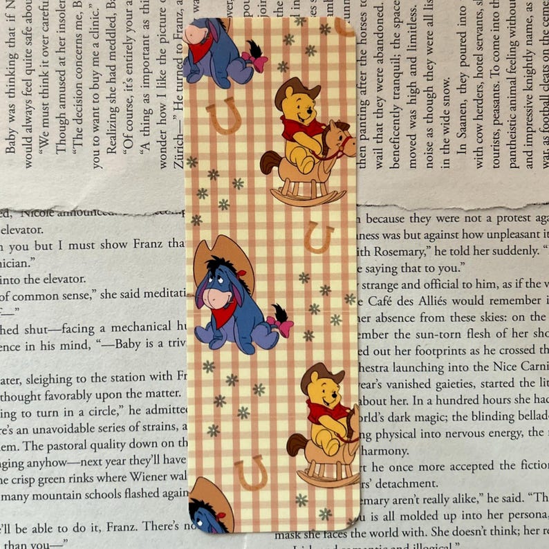 Winnie the Pooh Bookmark - Etsy