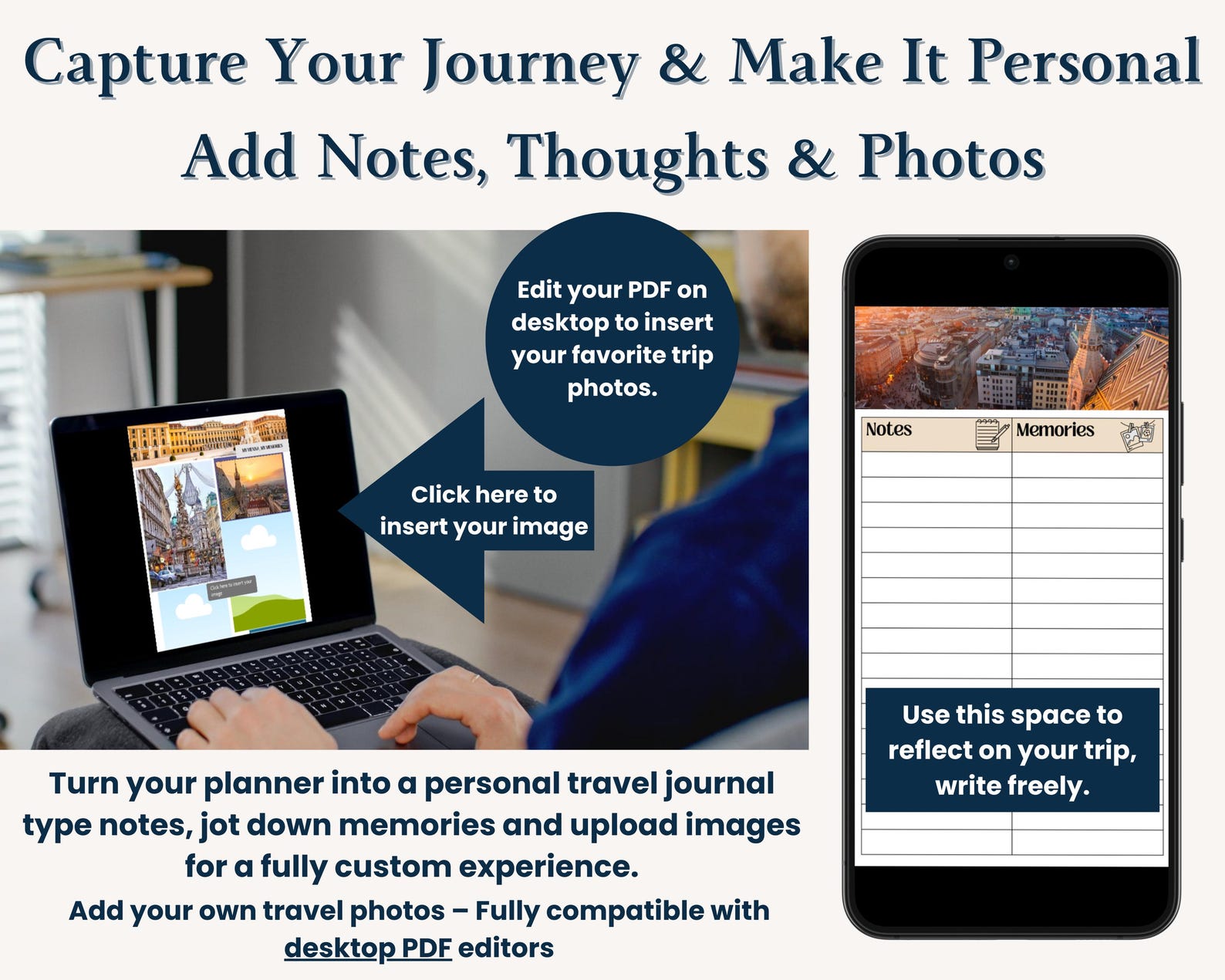 Vienna Travel Planner | Printable & Fillable PDF | Mobile Travel ...