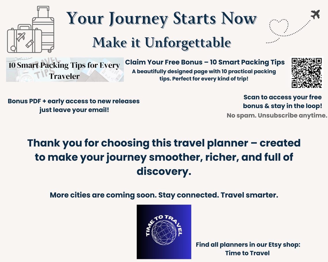 Vienna Travel Planner | Printable & Fillable PDF | Mobile Travel ...
