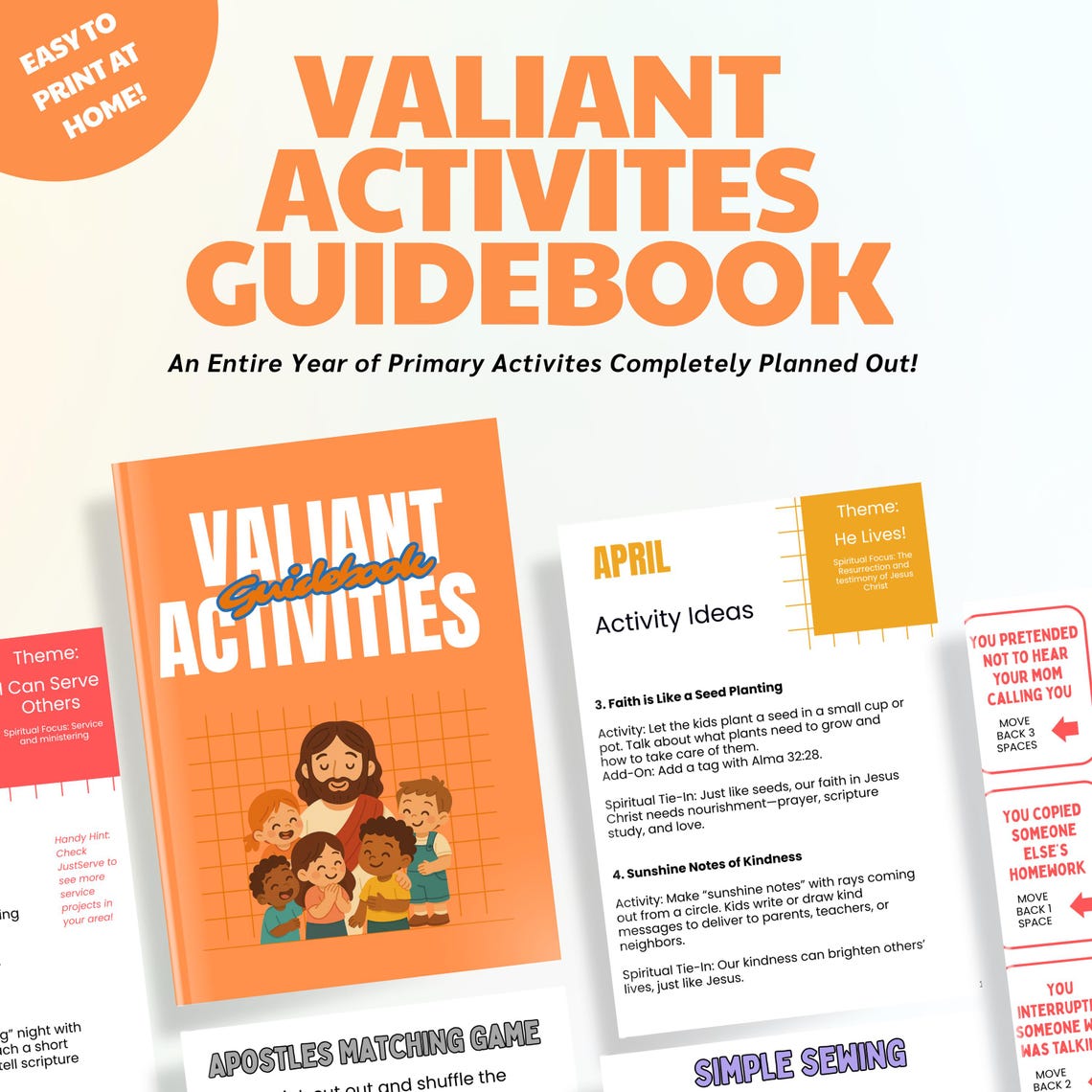 Primary Valiant Activities Guidebook- an Entire Year of Activities ...