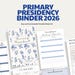 Primary Presidency Printable Binder Kit 2026 - Etsy