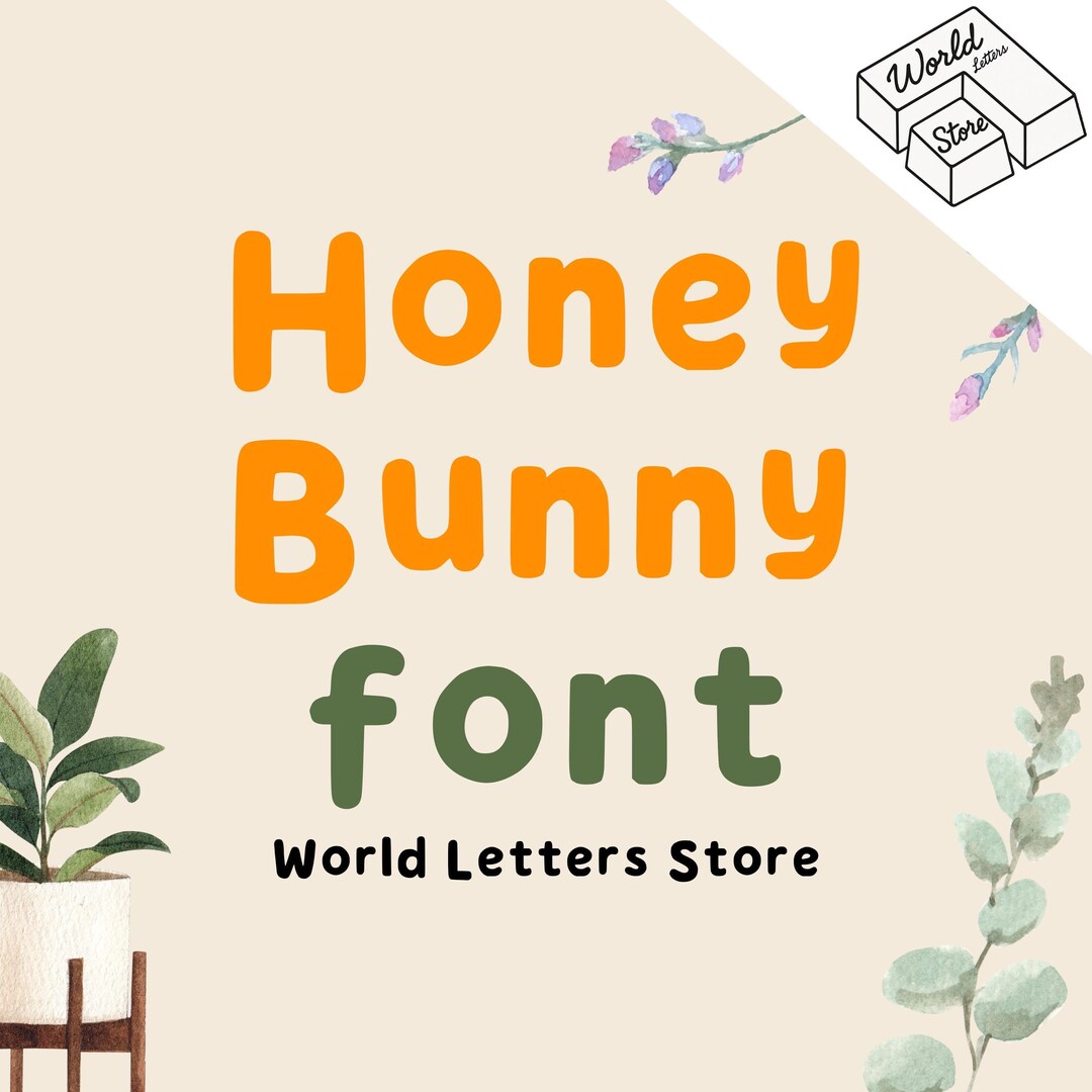 Honey Bunny Font: Bold Cursive Single Line (OTF) - Etsy