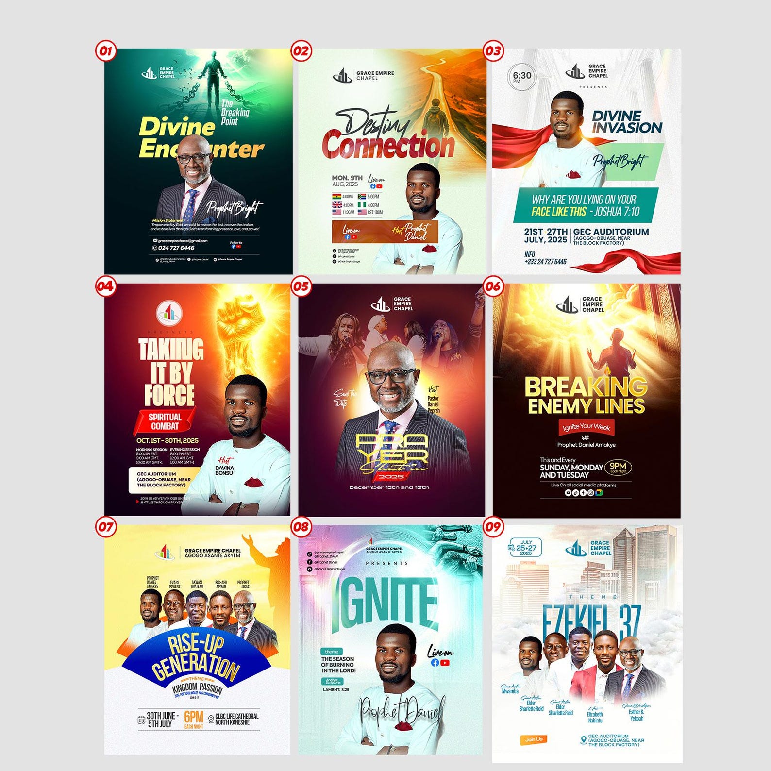 20 Church Flyers Bundle V1, Church Service Flyer, Event Flyer ...