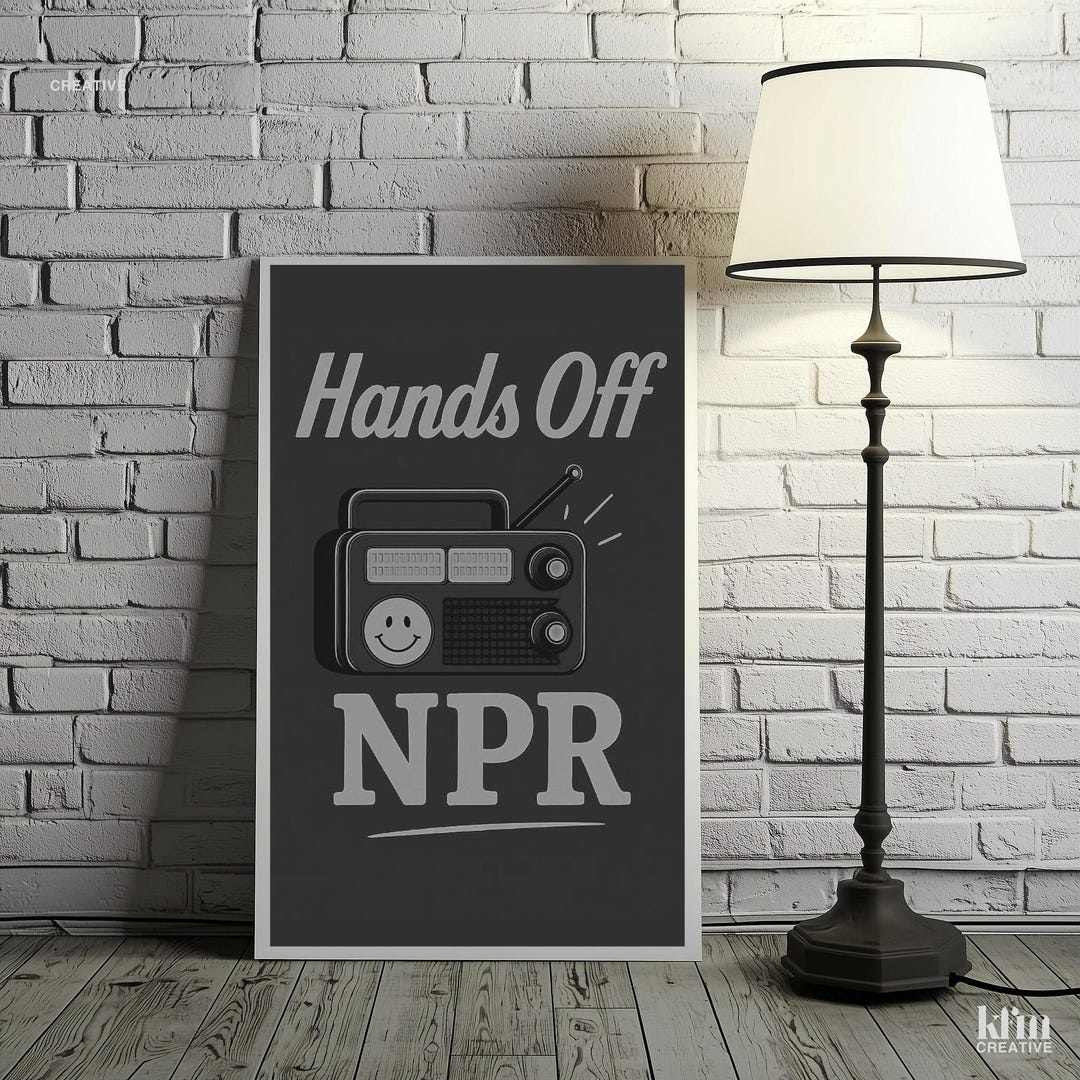 Hands off NPR and PBS Black + White Bundle, PRINTABLE, Digital ...