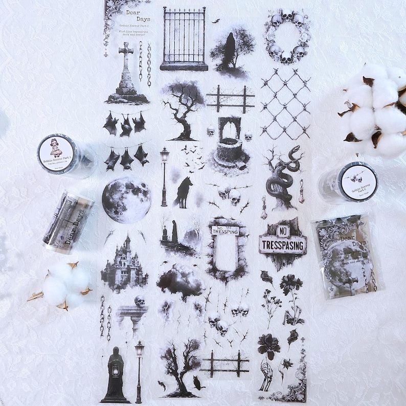 Gothic Horror Part 1 Masking Tape - Etsy