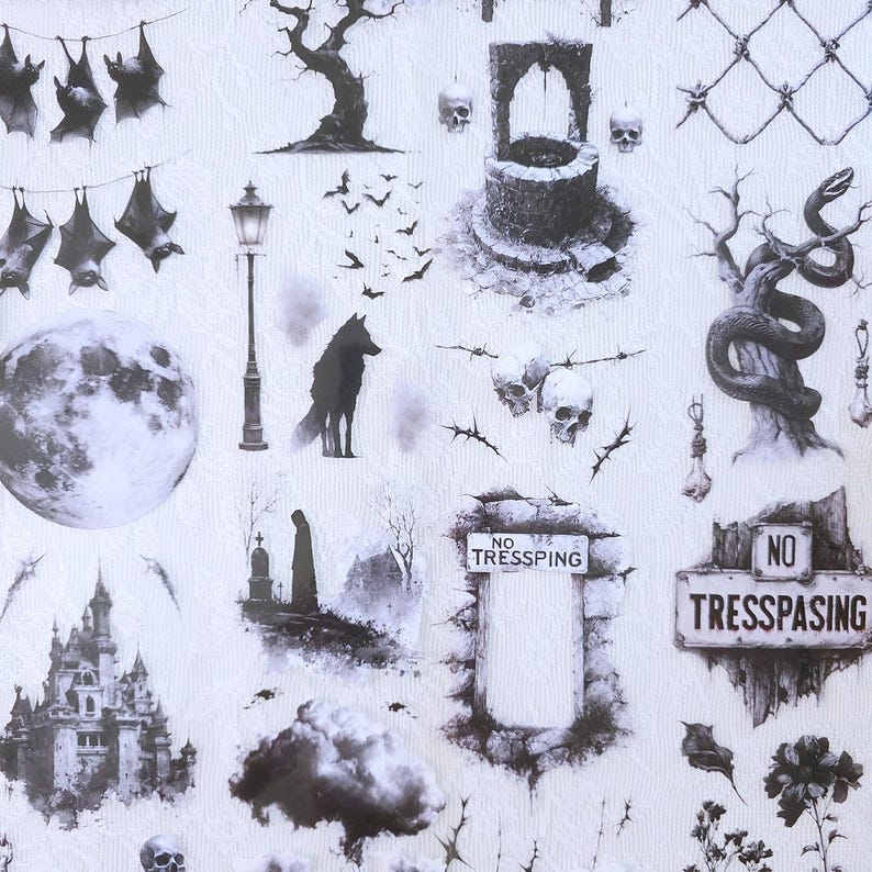 Gothic Horror Part 1 Masking Tape - Etsy