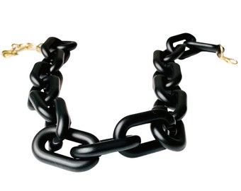 Black Link Chain - Etsy