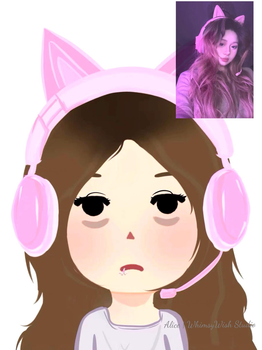 Chibi Tired Soul Avatar – Custom Head & Shoulders Illustration - Etsy