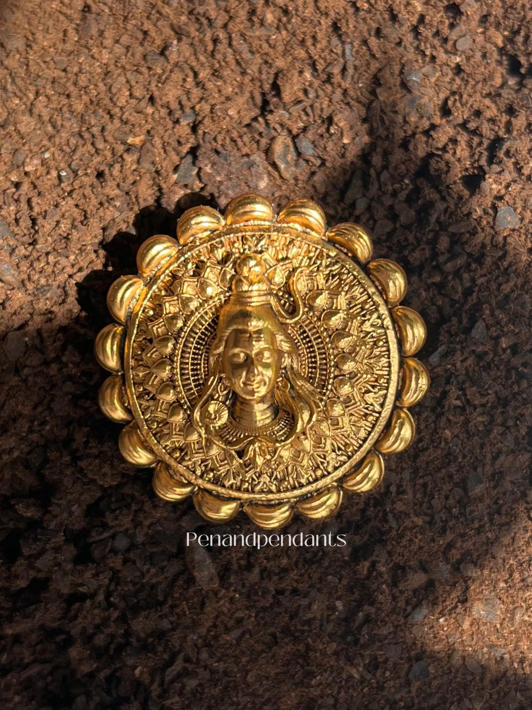 Lord Shiva Antique Gold Ring/adjustable Ring/indian Ring/indian Jewelry ...