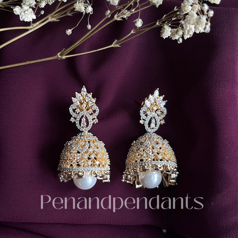 Indian Jhumka - Etsy
