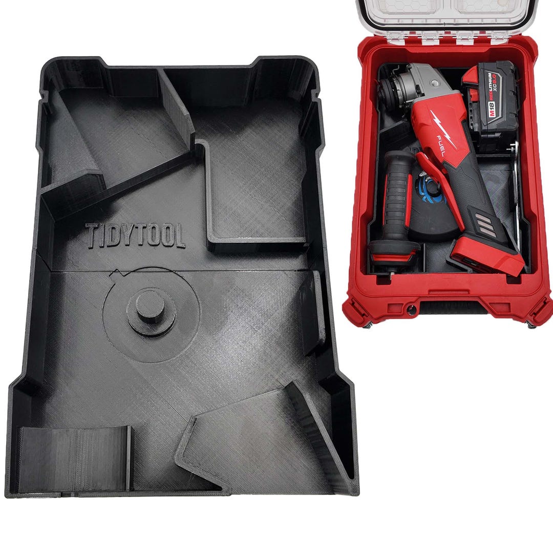 Milwaukee Packout M18 Grinder Organizer | Compact Packout Liner | Fits ...