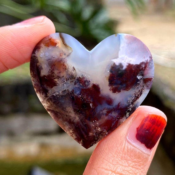 Red Heart Gemstone Agate