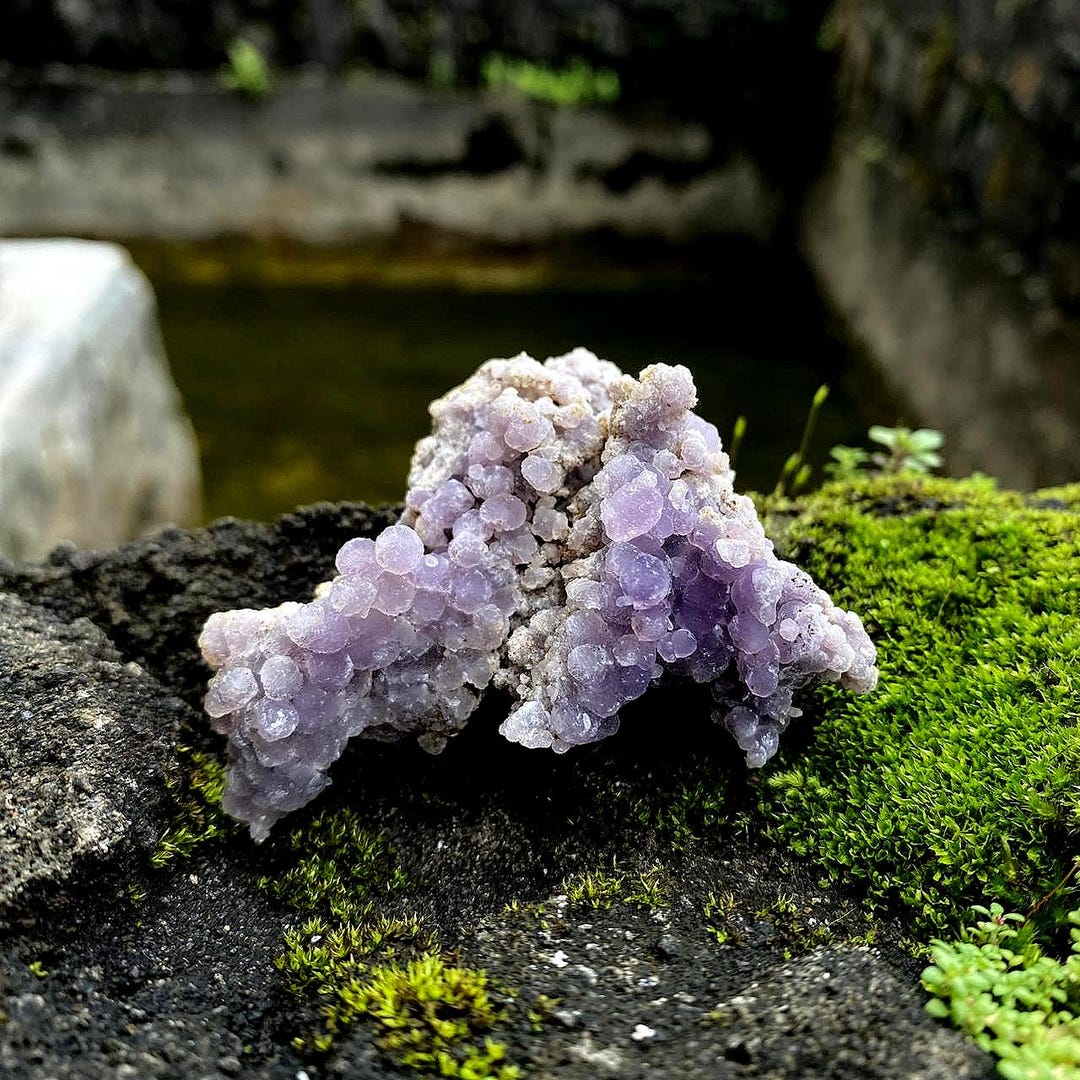 Natural Grape Agate Specimen – Botryoidal Purple Crystal Cluster - Etsy