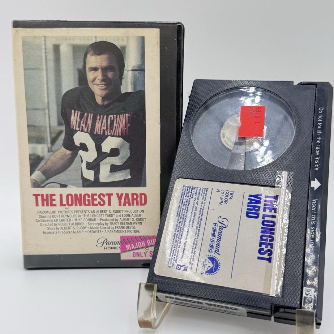 The Longest Yard Betamax Beta Original 1st Release Clamshell Burt ...