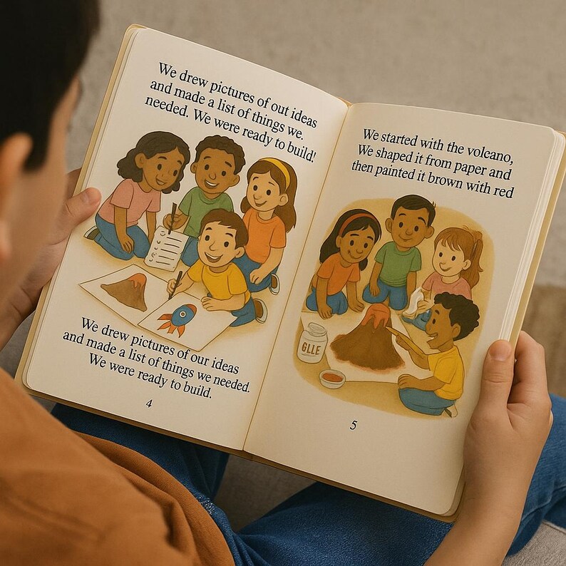 Printable Kids Science Storybook | STEM School Project Book for ...