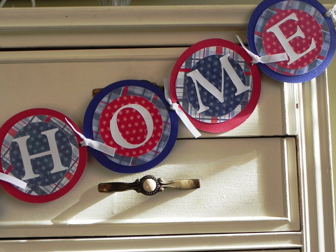 Personalized Welcome Home Military Banner Set-stars and - Etsy