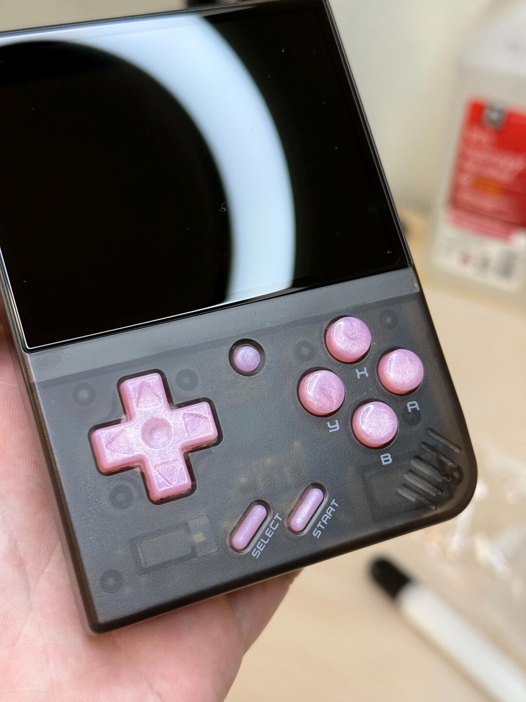Miyoo Mini Plus - Face Buttons Set (pink Sparkle) - Etsy