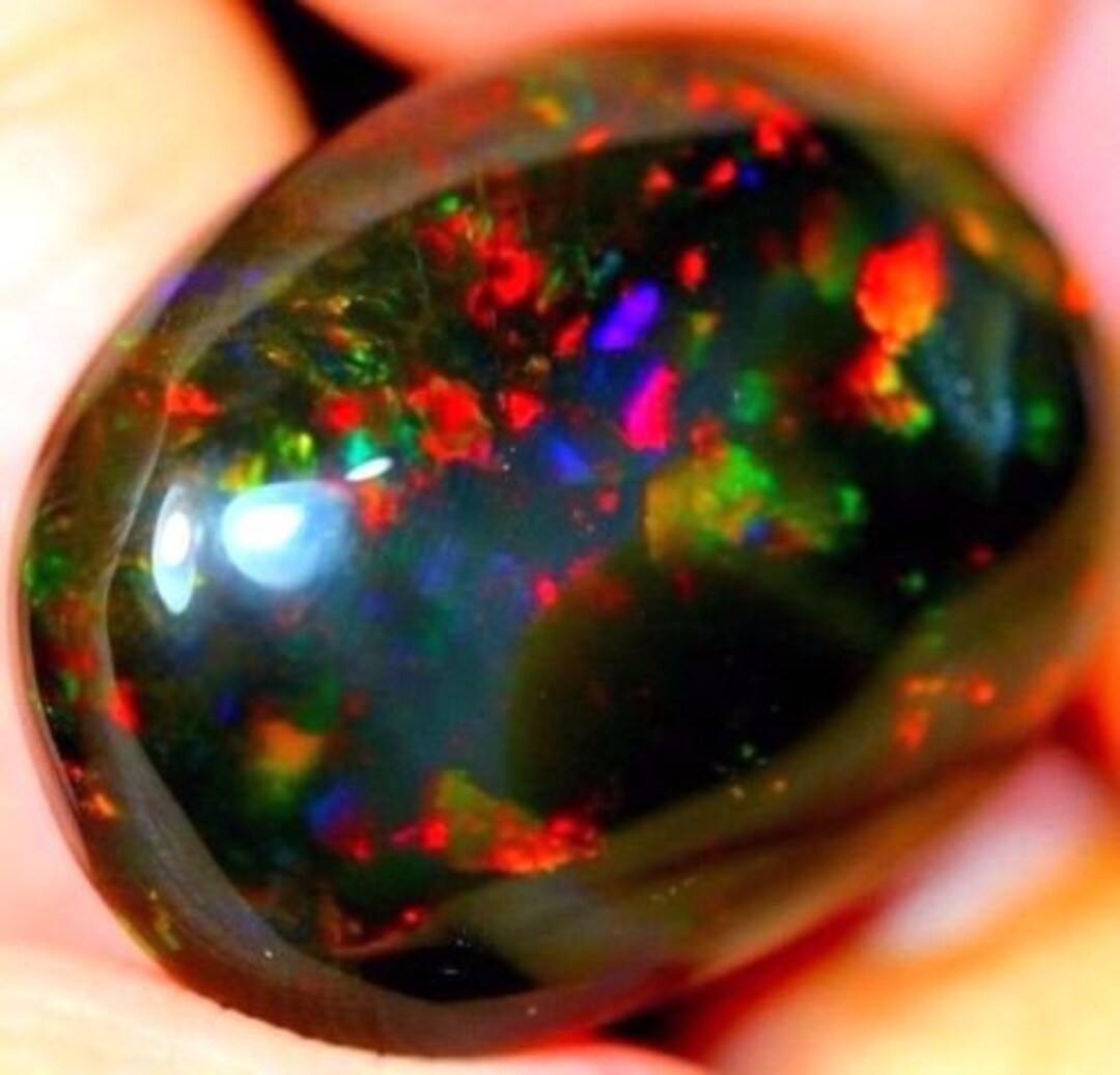 51ct Rainbow Specimen Brown Crystal Opal Gemstone, Natural Inclusions ...