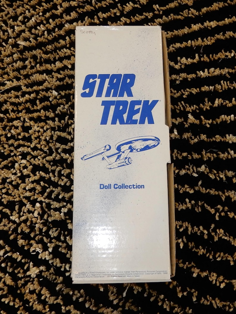 Vintage Star Trek Scotty Porcelain Doll: RARE Hamilton Ernest LTD, COA ...