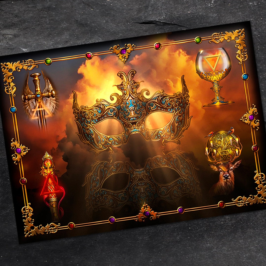 Satin Tarot Cloth - Voice & Vision Tarot - Etsy