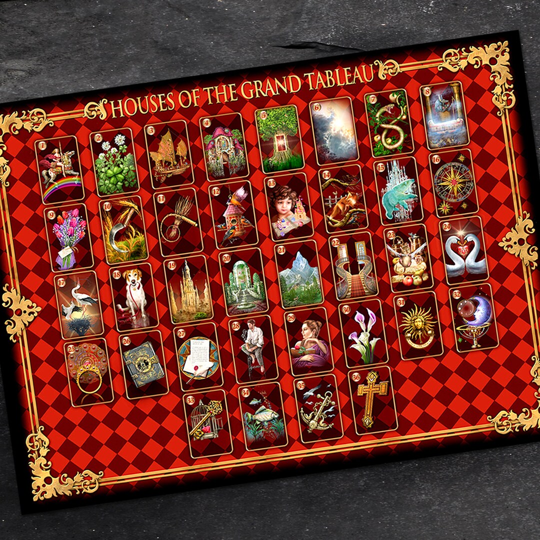 Reading Cloth - Gilded Reverie Lenormand 8x4+4 - Etsy