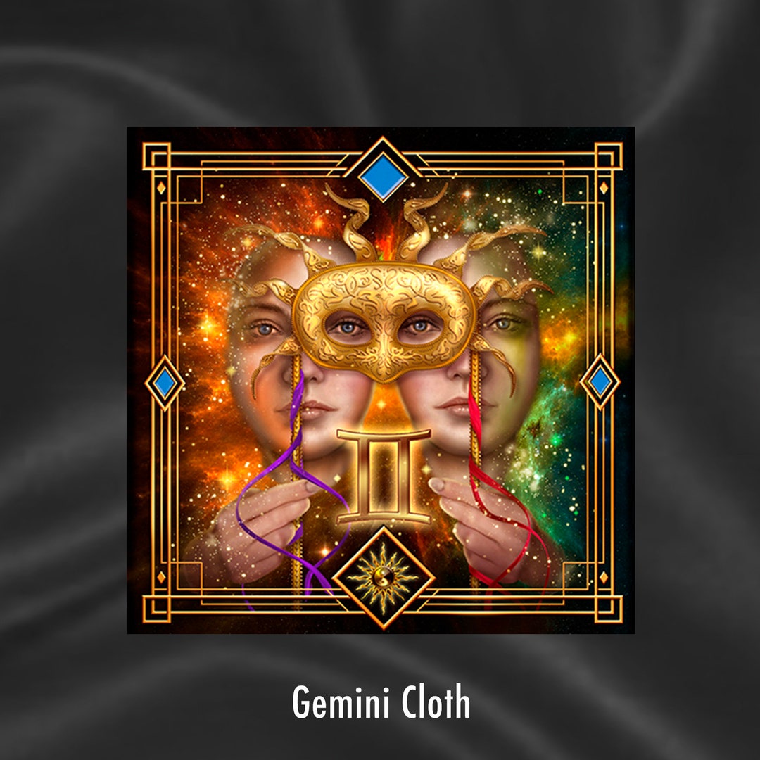 Satin Zodiac Reading Cloth Gemini - Etsy