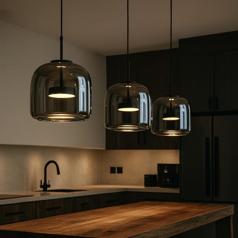 Glass Pendant Light Sets - Etsy