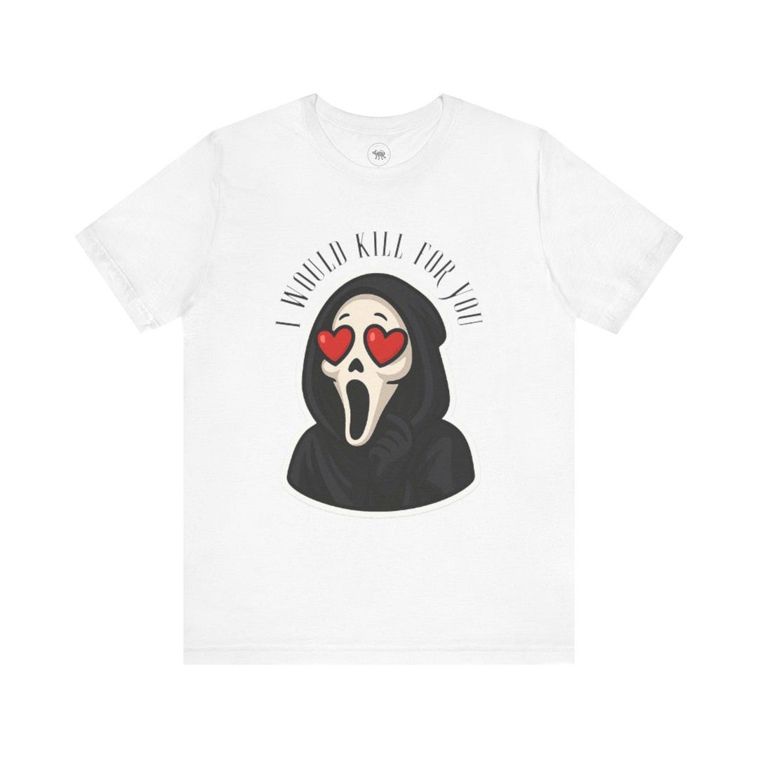 Ghostface in Love: Unisex Valentine's Day T-shirt - Etsy