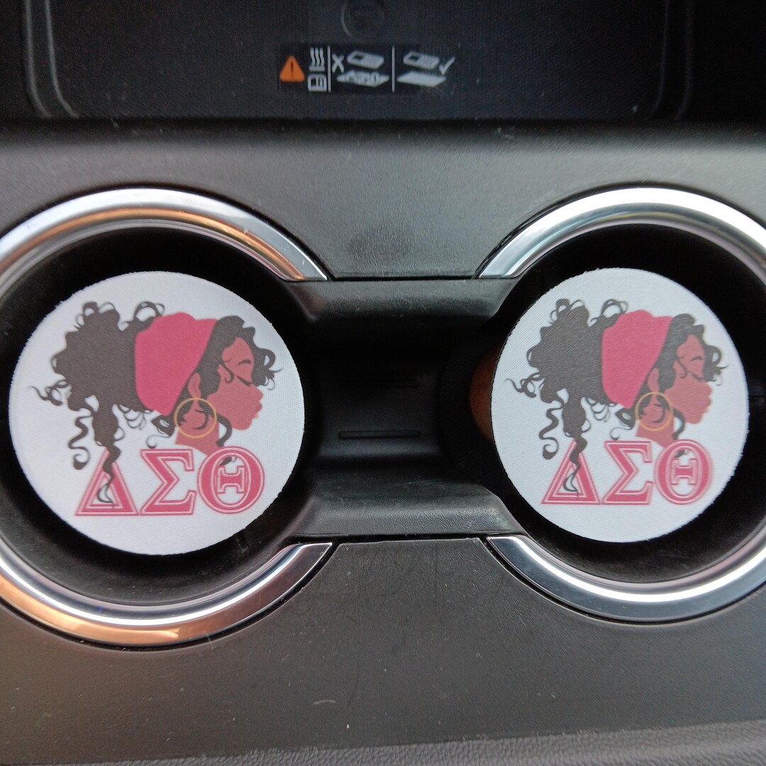 Delta Sigma Theta, Sorority, Car Accessories, Car Decor, Car Coasters ...