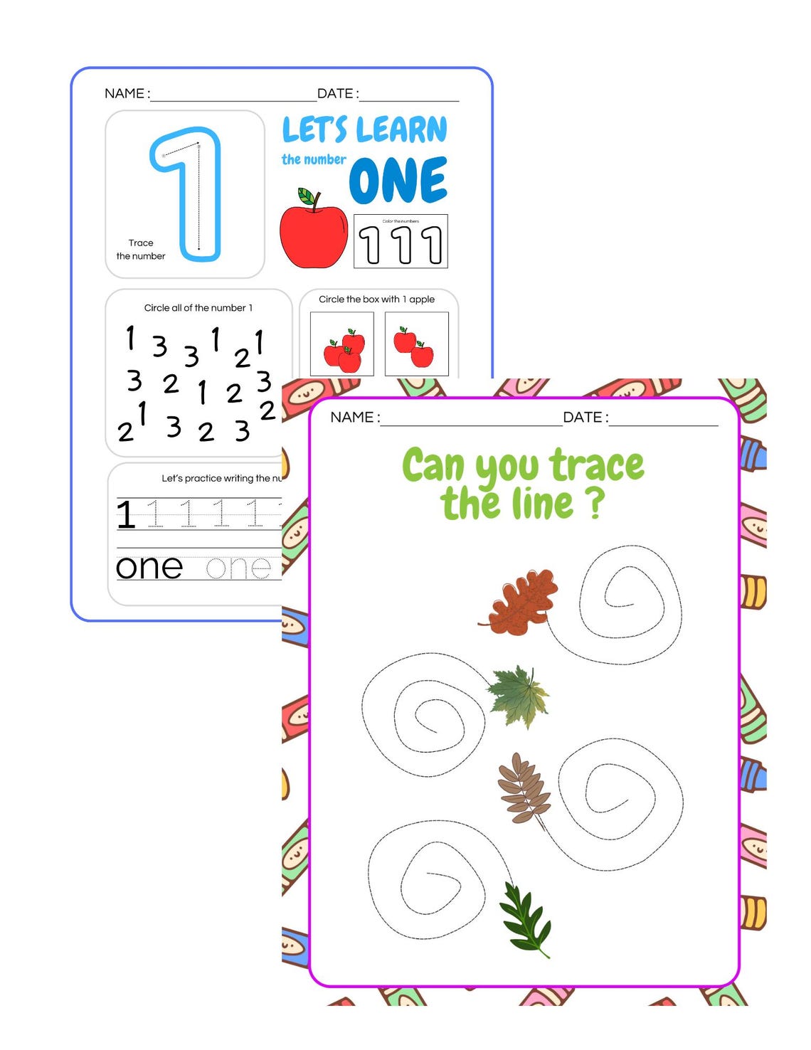 Numbers 1-10 Preschool Worksheet | Printable Counting Activity for Kids ...