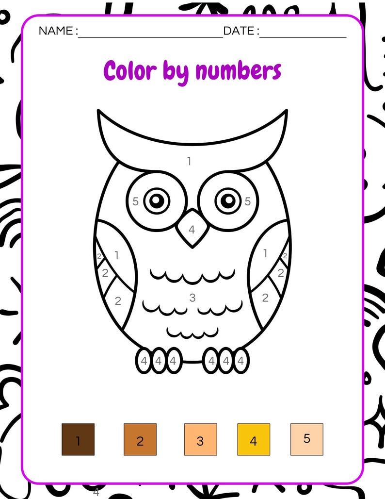 Numbers 1-10 Preschool Worksheet | Printable Counting Activity for Kids ...