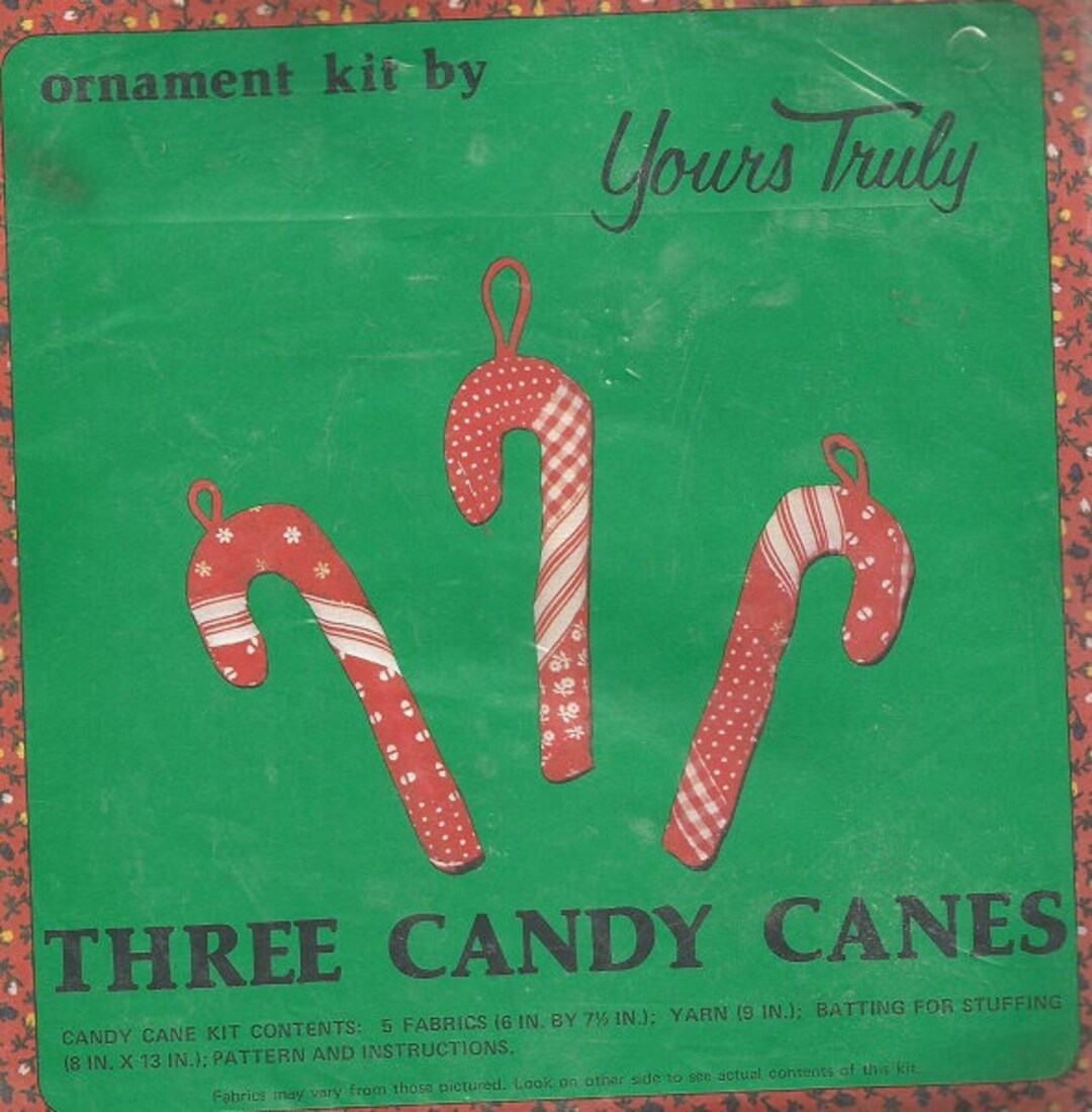 Vintage Yours Truly Candy Cane Kit - Etsy