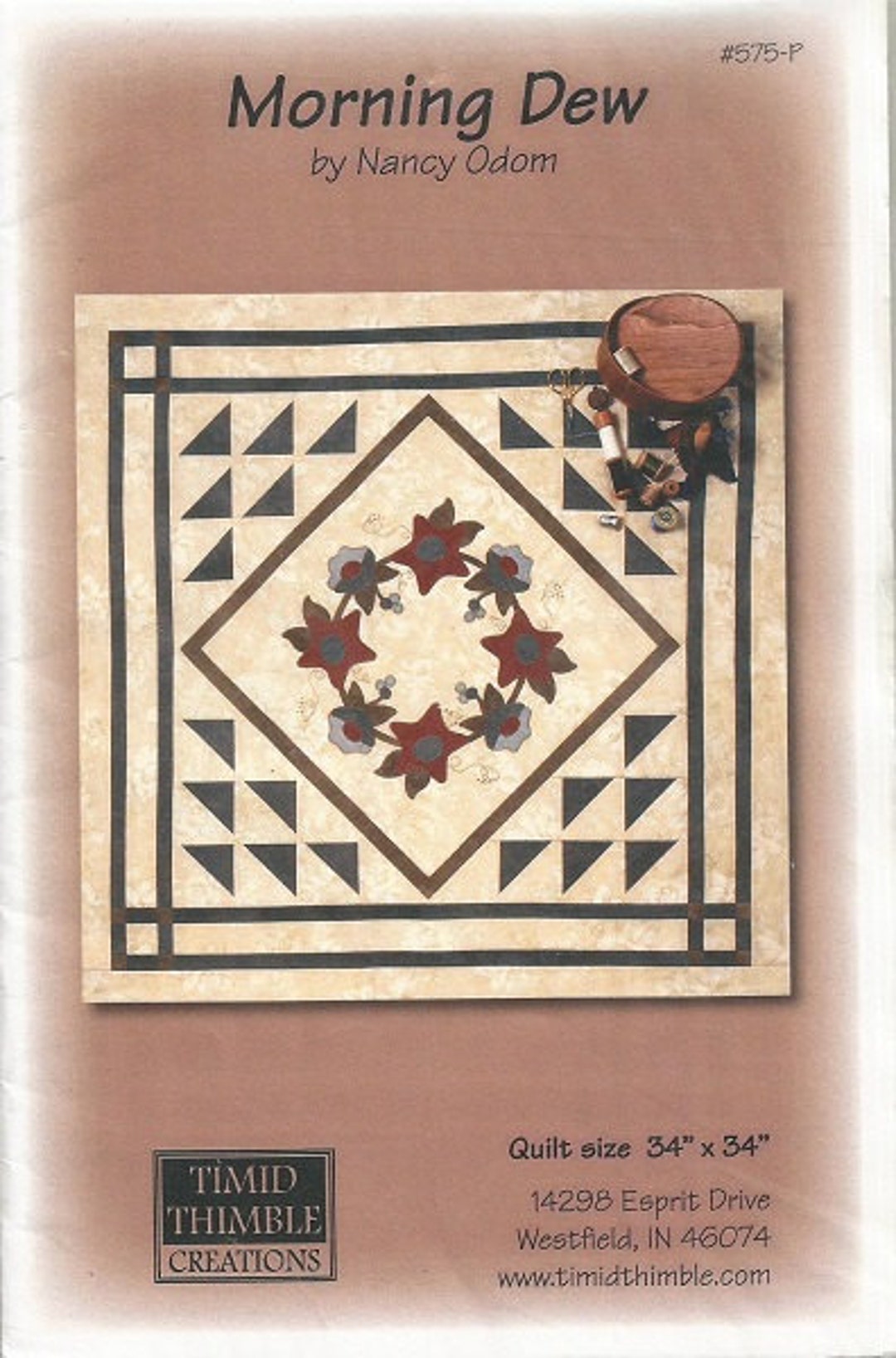 Timid Thimble Creations "morning Dew" Nancy Odom Quilt Pattern - Etsy