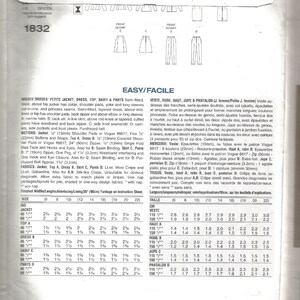 Vogue #1832 Career Wardrobe Separates Pattern SZ 12-16 - Etsy