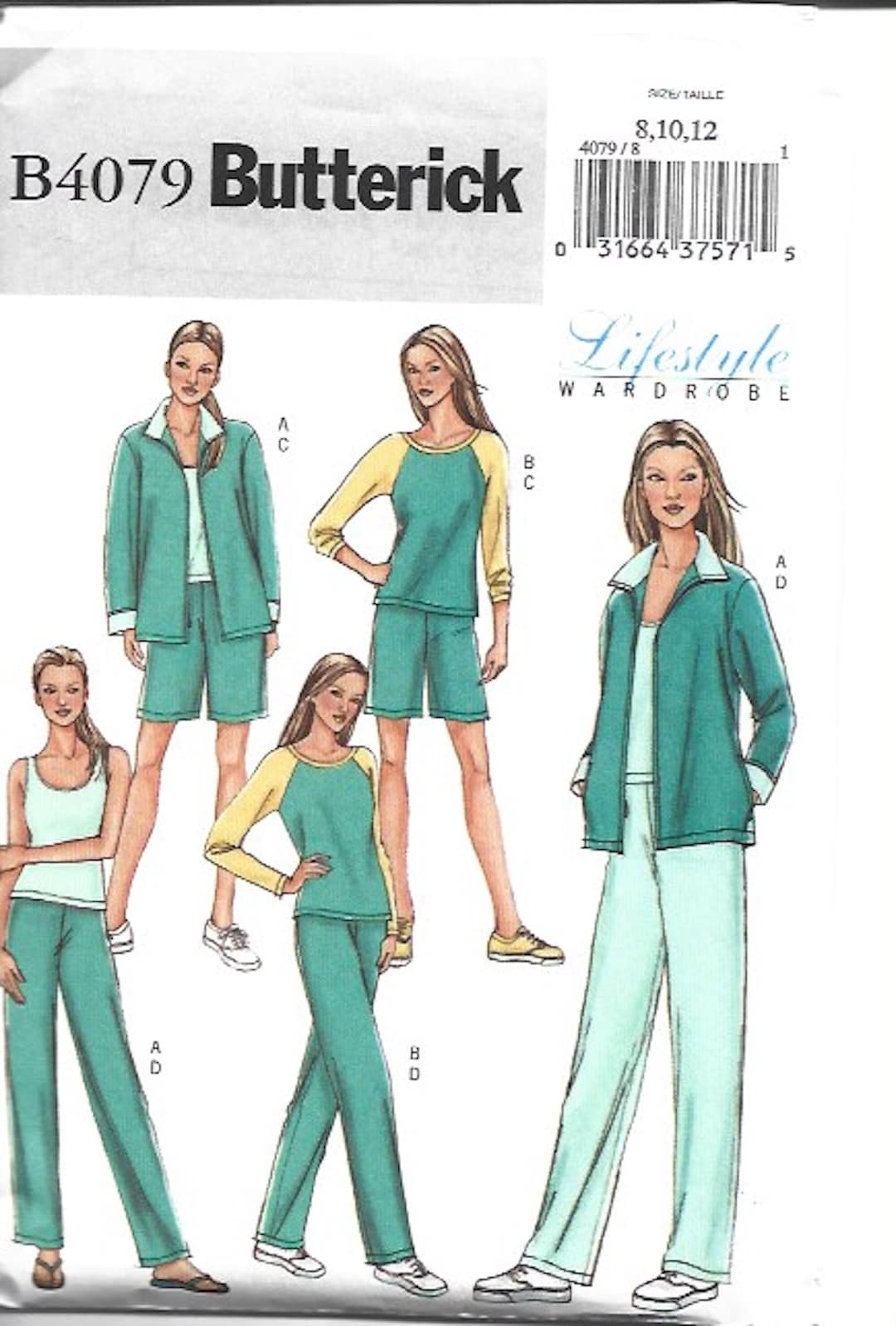 Butterick #4079 Misses Lifestyle Wardrobe Pattern SZ 8-12 - Etsy