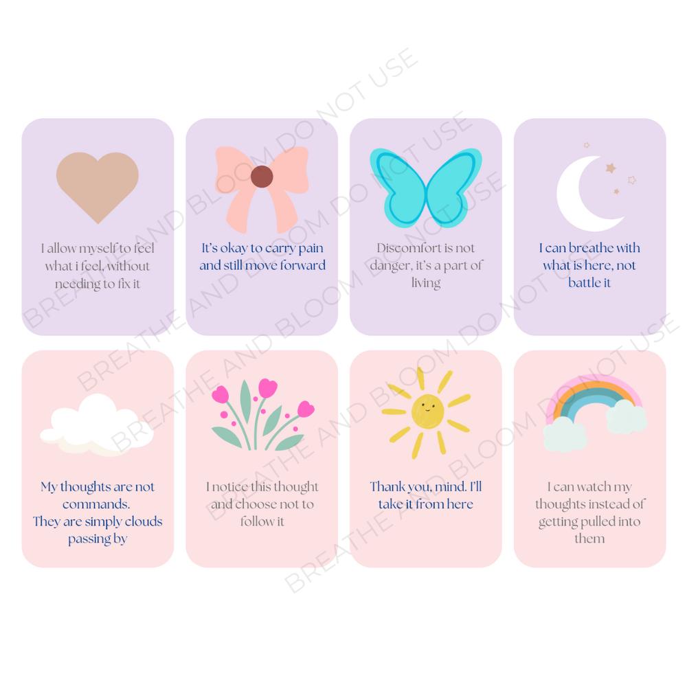 ACT Affirmation Cards | Printable Mental Health Deck | PDF - Etsy