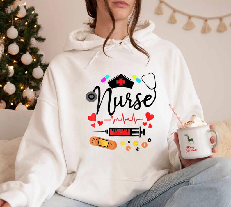Nurse Cartoon Illustration Design, Funny Saying Nurse Cute, Love Nurse ...
