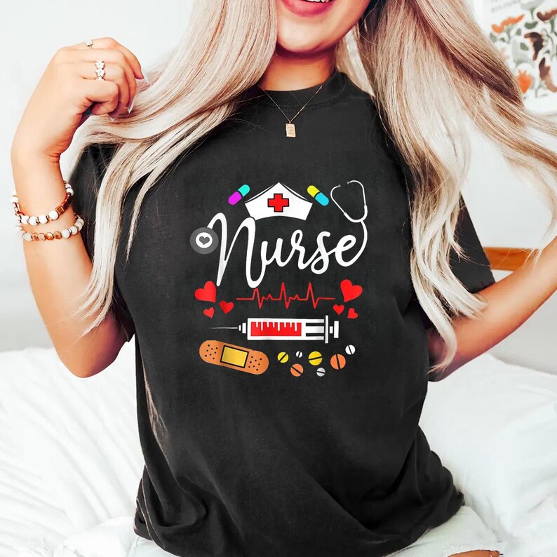 Nurse Cartoon Illustration Design, Funny Saying Nurse Cute, Love Nurse ...