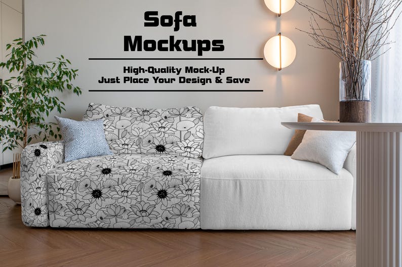 A Sofa Mockup PSD Bundle | 10 Modern Sofa Design Mockups | Editable ...