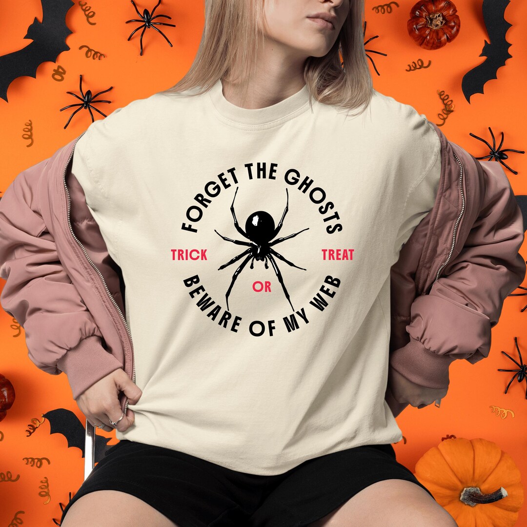 Beware of Spiders Shirt, Creepy Halloween Tee, Spider Lover Shirt ...