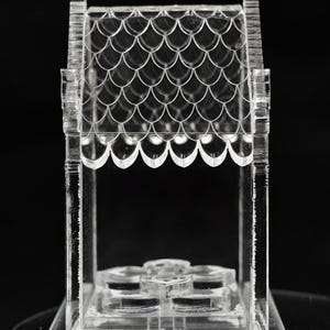 Acrylic Buddha Amulet Display Box , Traditional Thai Pavilion Style ...
