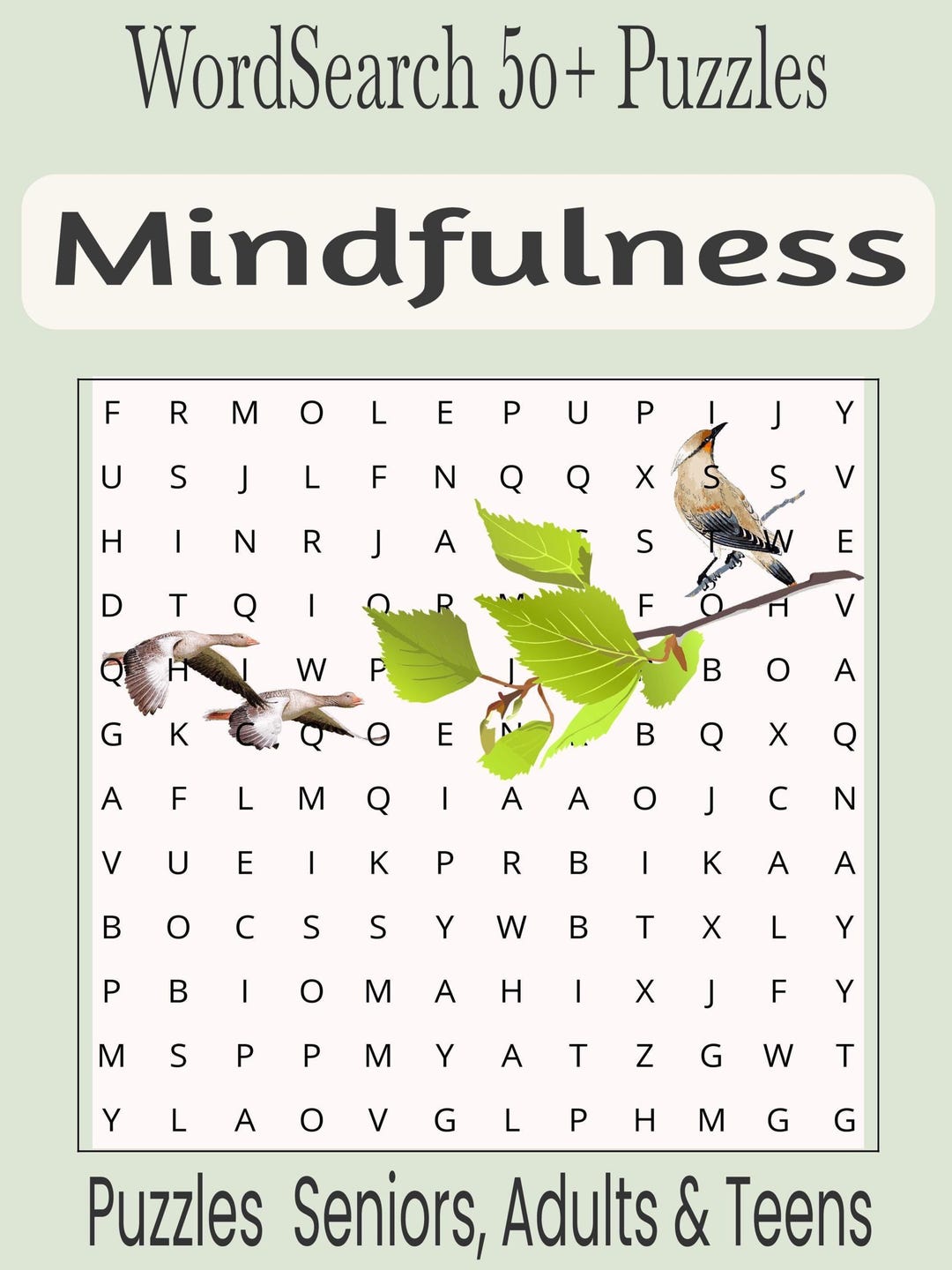 55 Mindfulness Word Search Puzzles for Adults, Seniors & Teens ...