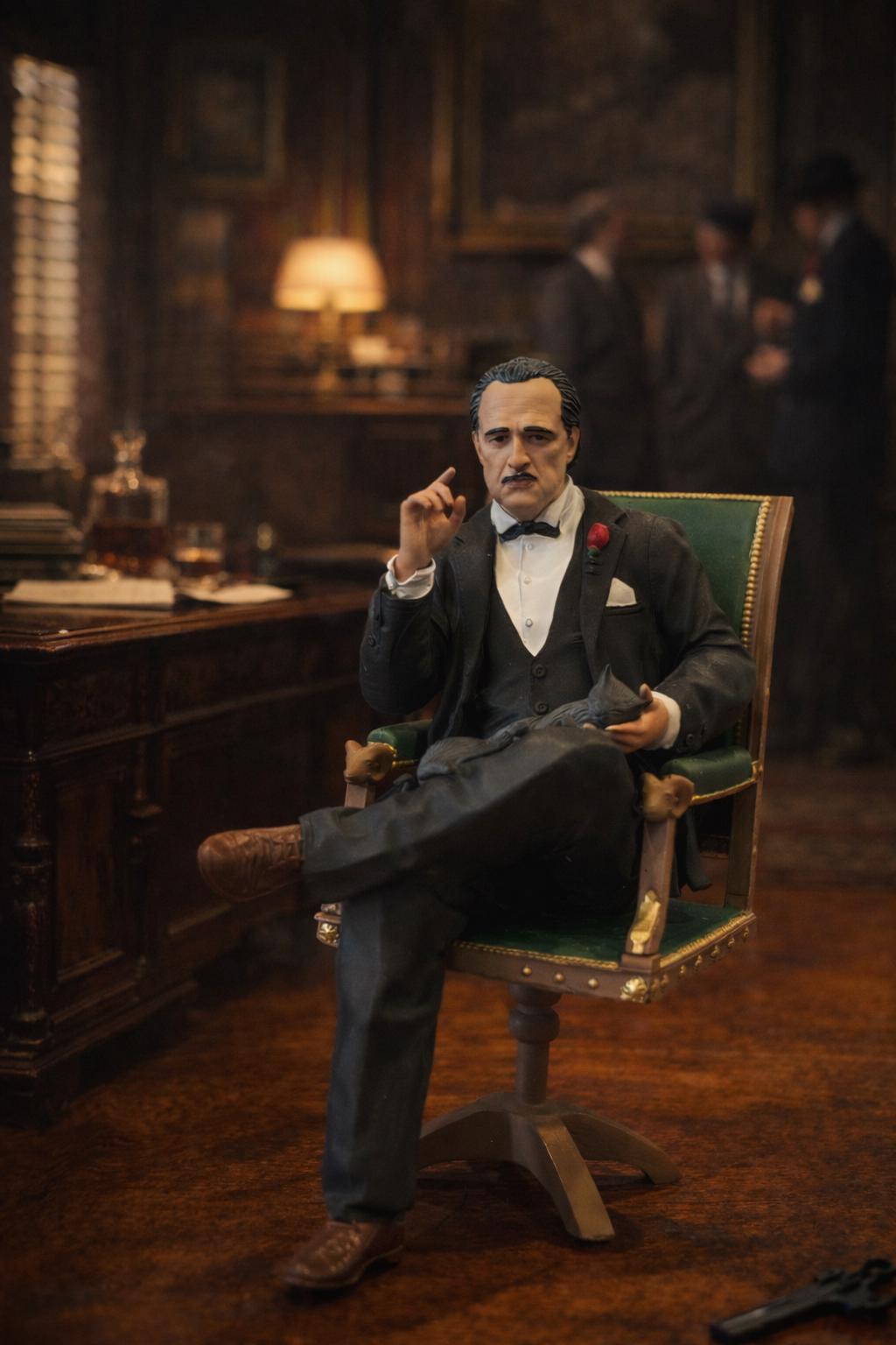 1/18 Scale Mafia Boss Figure With Cat, Miniature Boss in Tuxedo for ...