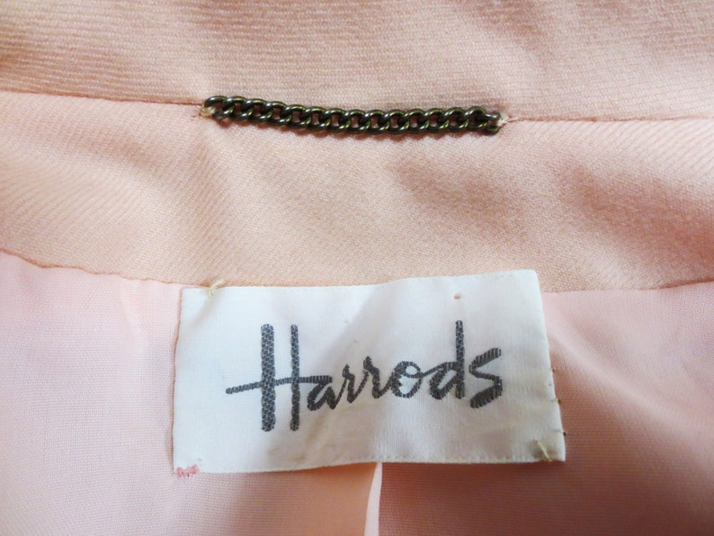 Vintage Peach Pink and Brown Harrods Suit Set - Harrods 1970s Andre ...