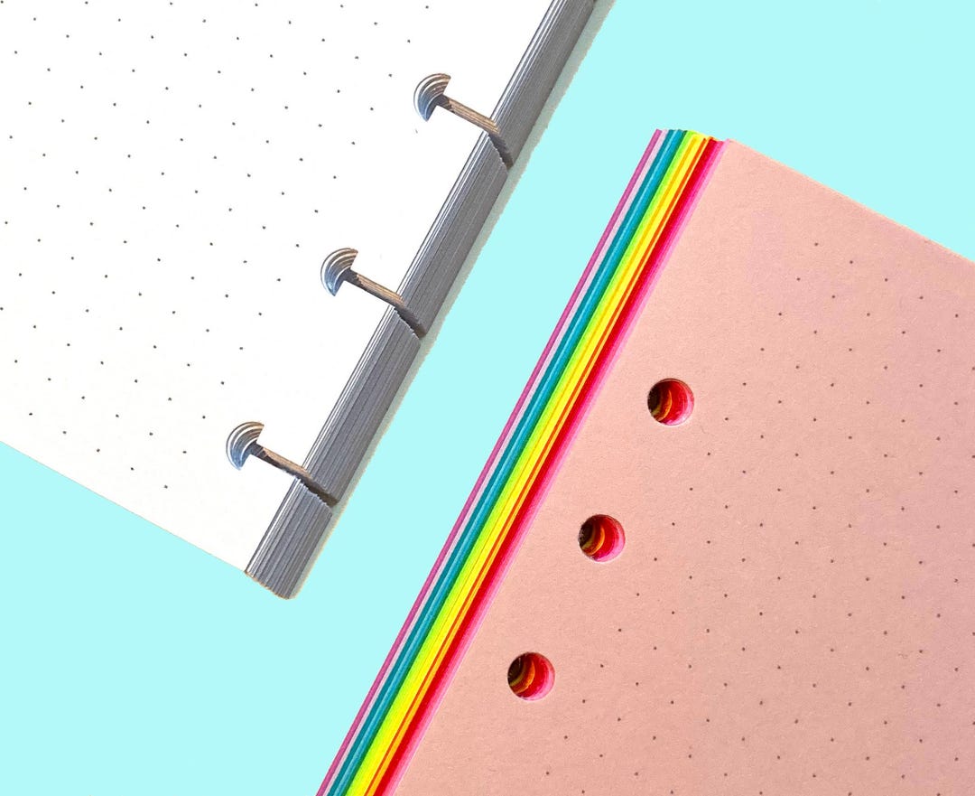 Dot Grid Planner Paper, 18 or 54 Sheets, Disc-bound & Ring Binder ...
